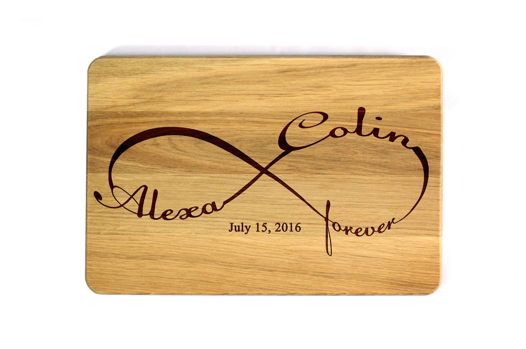 Cutting Board Wedding Gift Infinity Personalized Cutting Board - Etsy