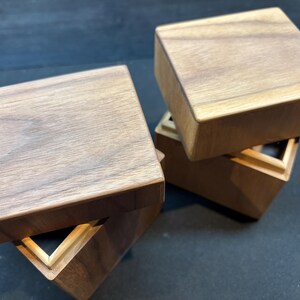 Two Handmade Hardwood Walnut Boxes - Etsy