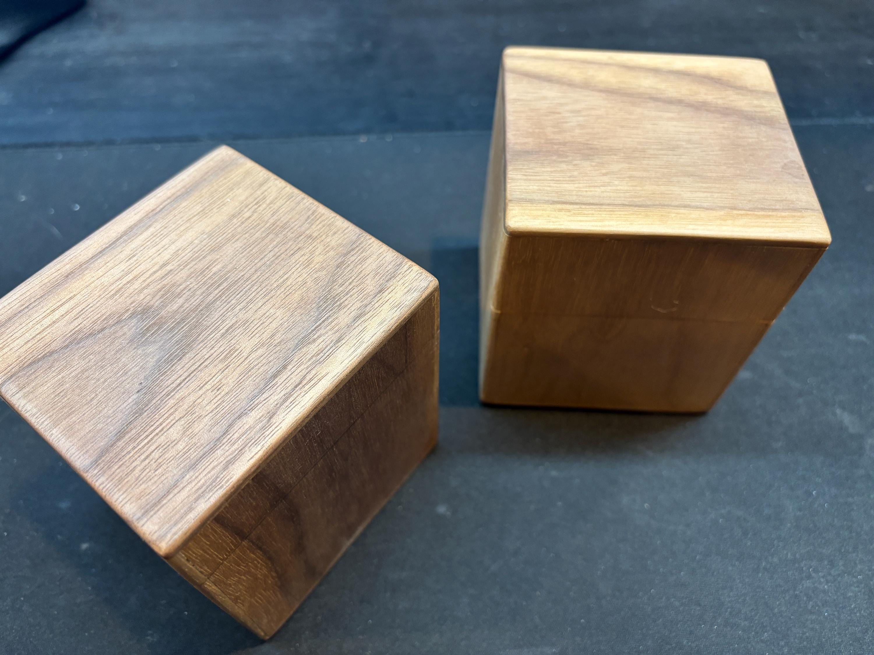 Two Handmade Hardwood Walnut Boxes - Etsy
