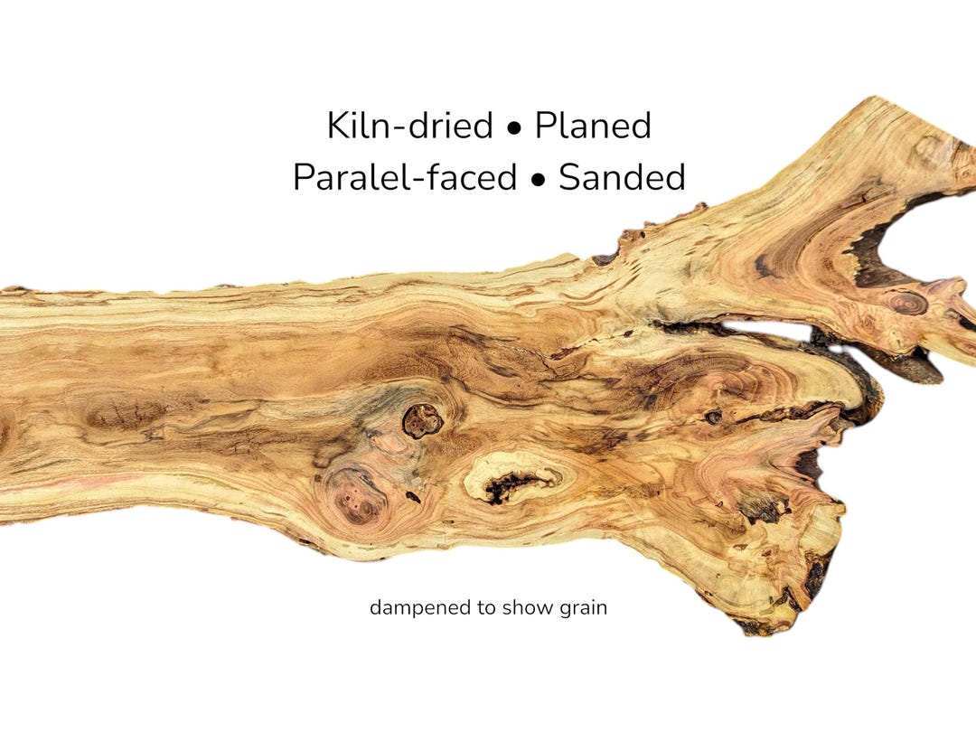 5. Live Edge Honey Locust Root Slice, Planed, Parallel-faced, Sanded ...