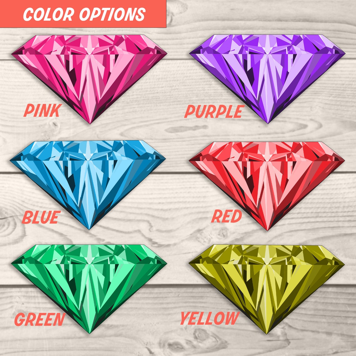 Diamond Shape Greeting Card Gemstone Greeting Card Diamond - Etsy