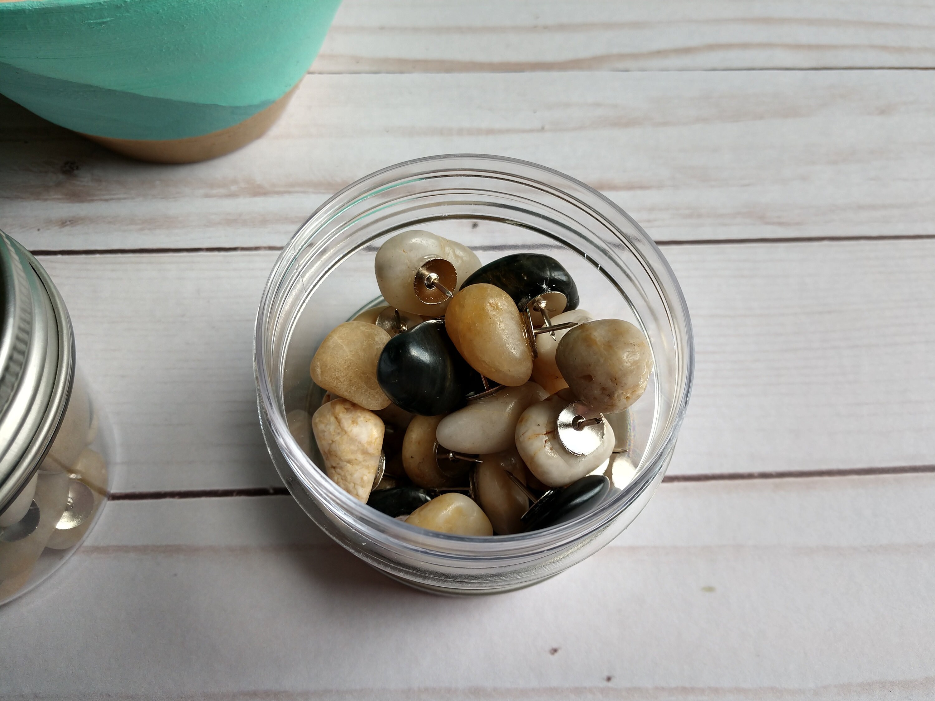 Natural Stone Decorative Push-pins - Etsy