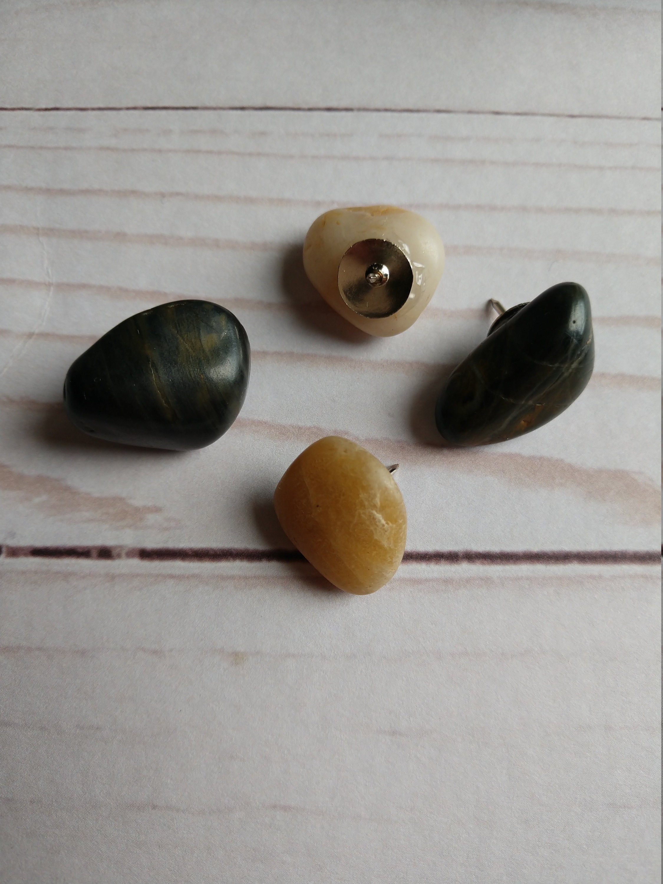 Natural Stone Decorative Push-pins - Etsy