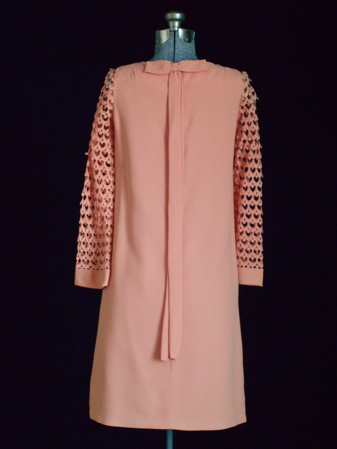 Vintage Dress 1960s Mod Dress Retro Dress With Crocheted Lace - Etsy