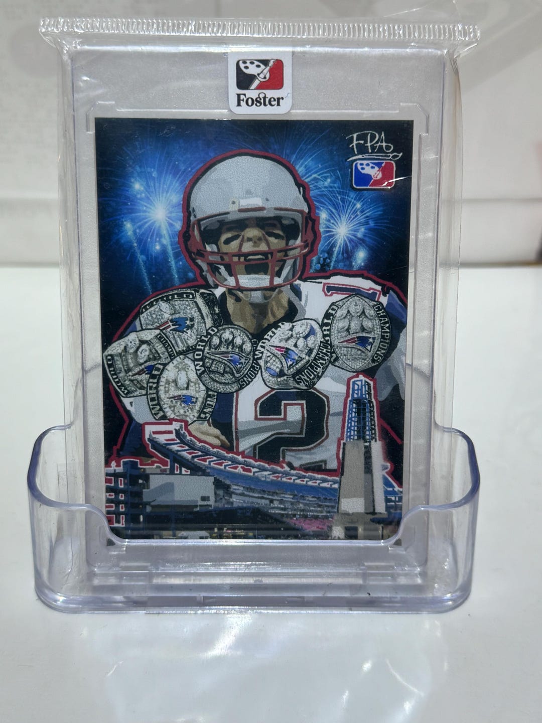 Custom Metal Card - BRADY “GOAT “ PATS - Etsy