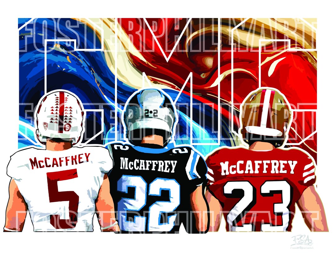 Football Sports Art - “RUN Cmc" Custom Print - Etsy