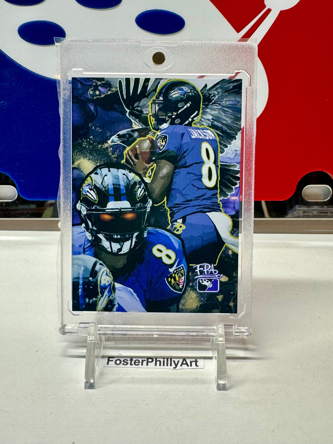 Custom Metal Card - Lamar Jackson - Etsy