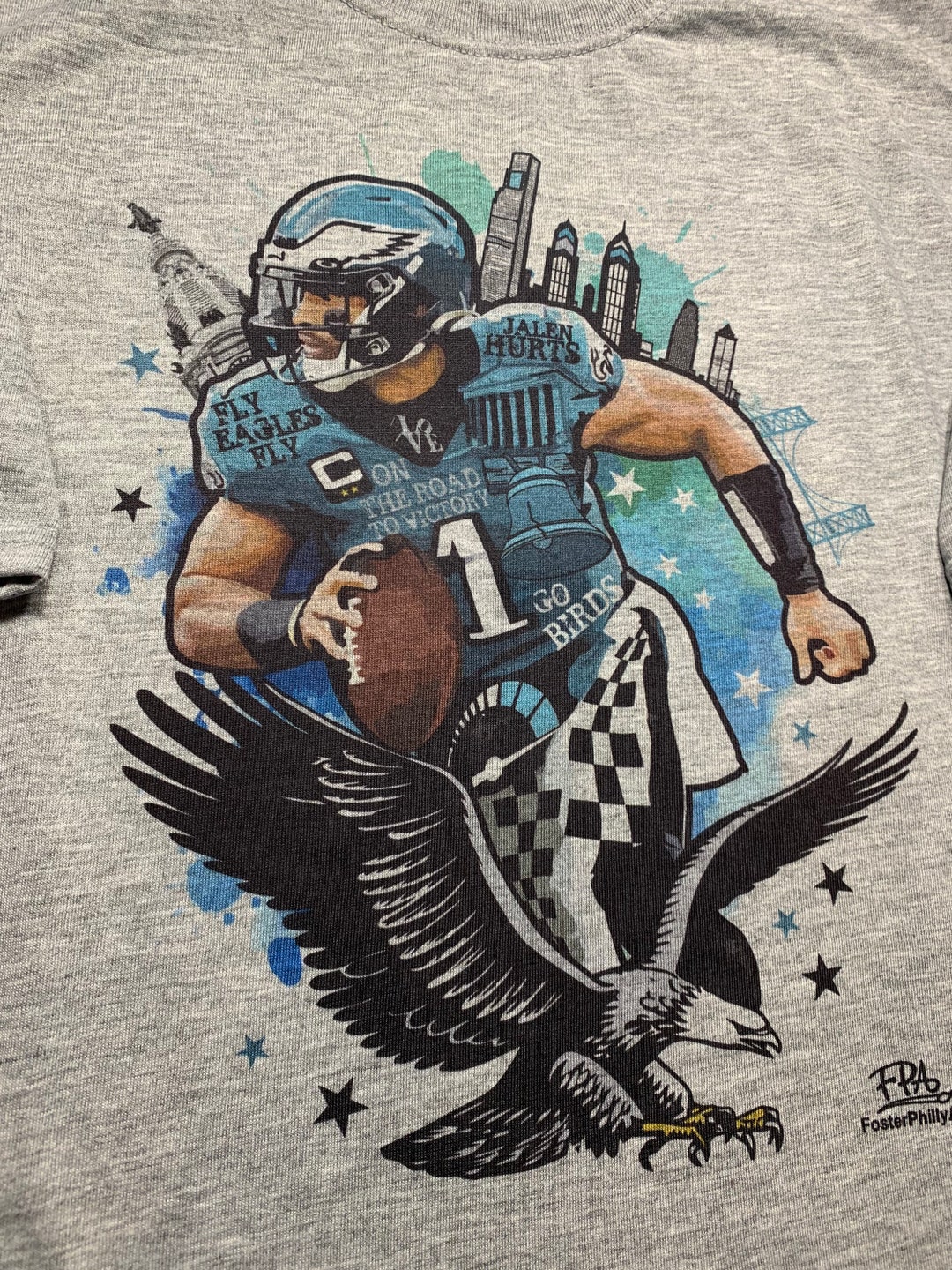 Jalen Hurts Custom T-shirt Design - Etsy