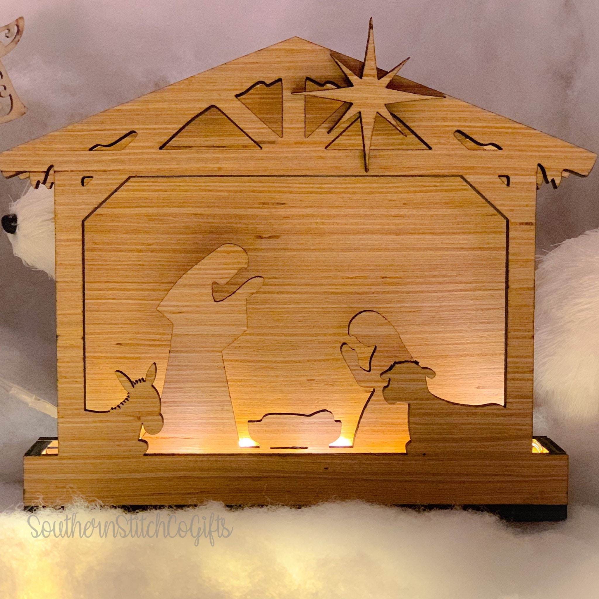 Laser Cut Nativity Scene - Etsy