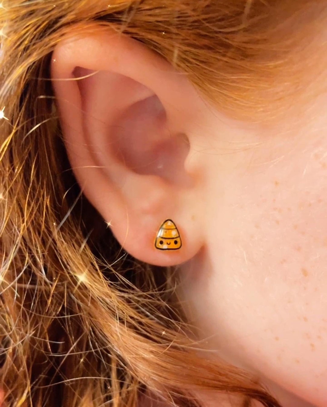 Teenie Tiny Sized Candy Corn Stud Earrings READY TO SHIP - Etsy