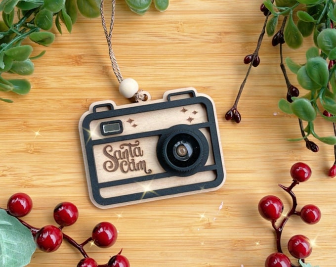 Santa Cam Ornament - READY TO SHIP - Etsy