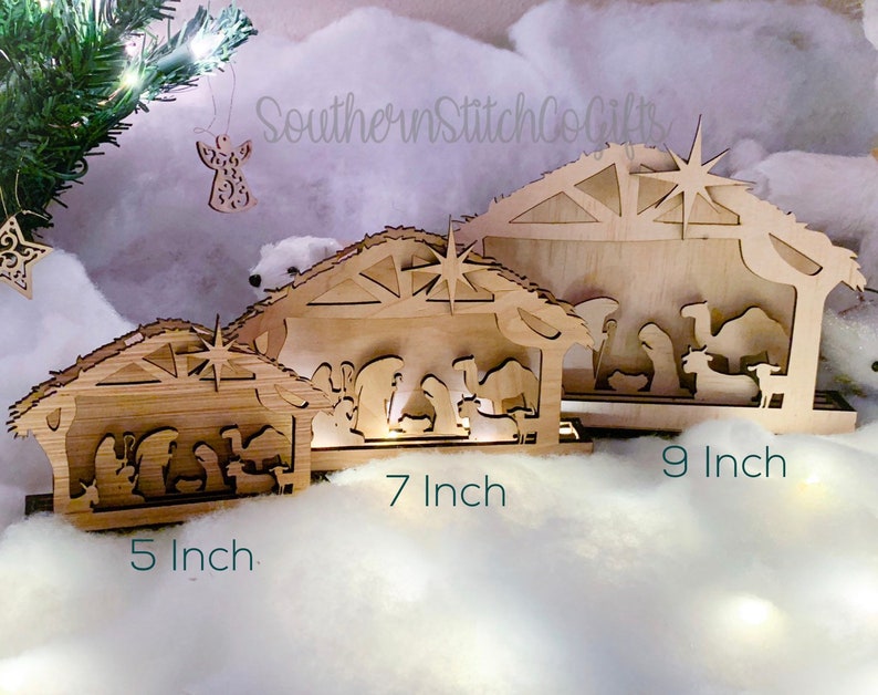 Laser Cut Nativity Scene - Etsy