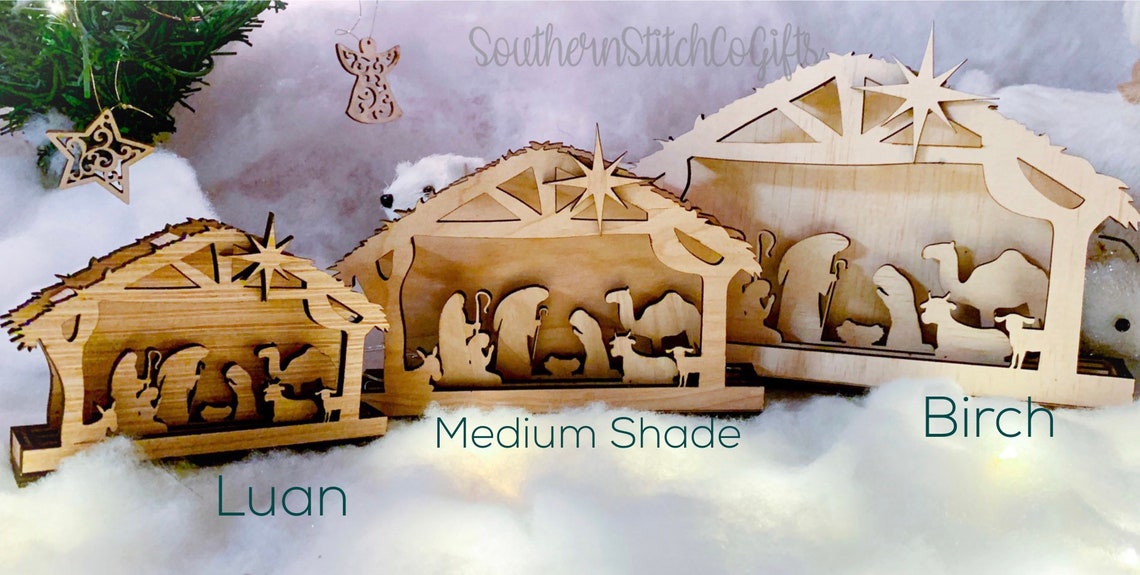 Laser Cut Nativity Scene | Etsy
