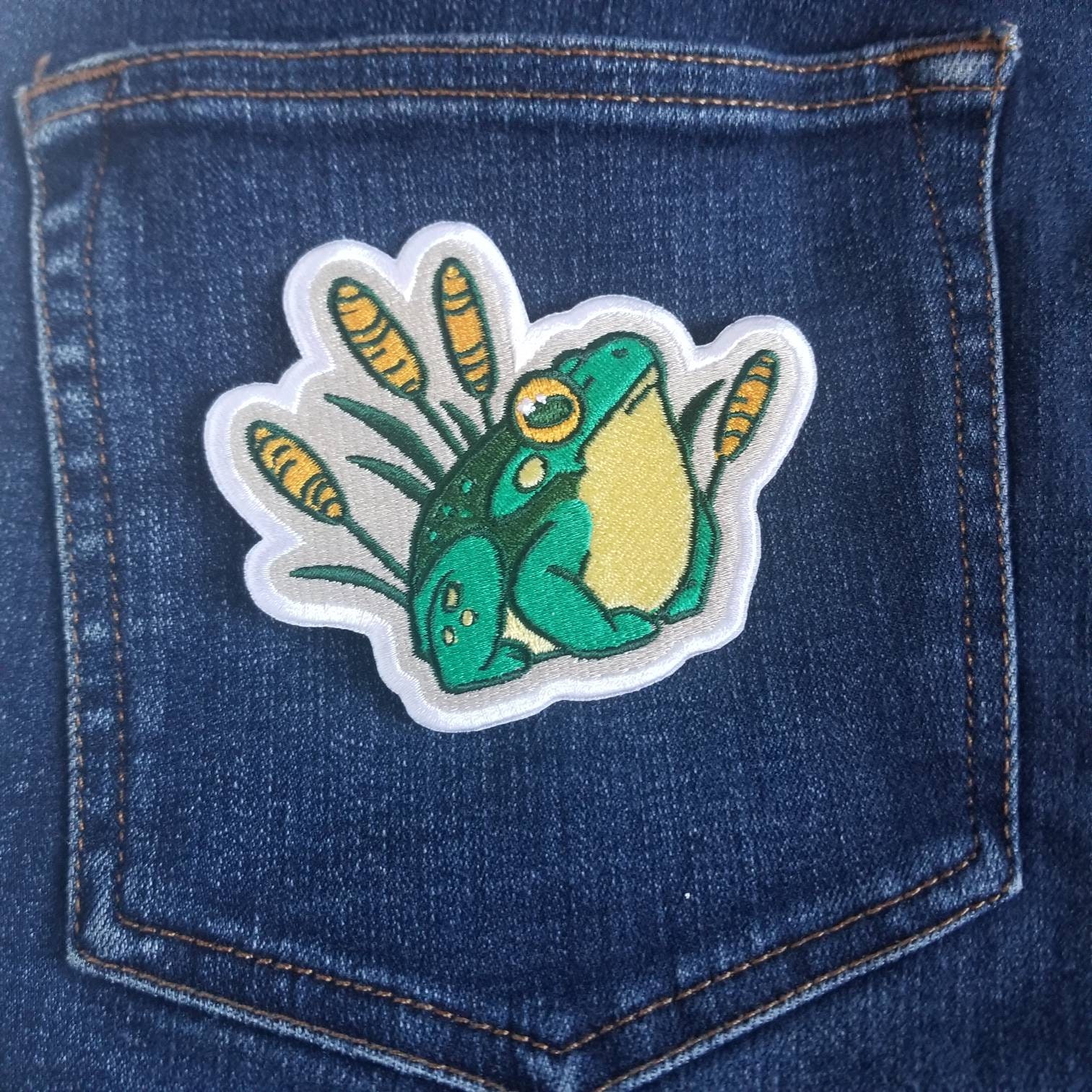 Judgmental Frog Iron On Patch accesorio de insignia de - Etsy España
