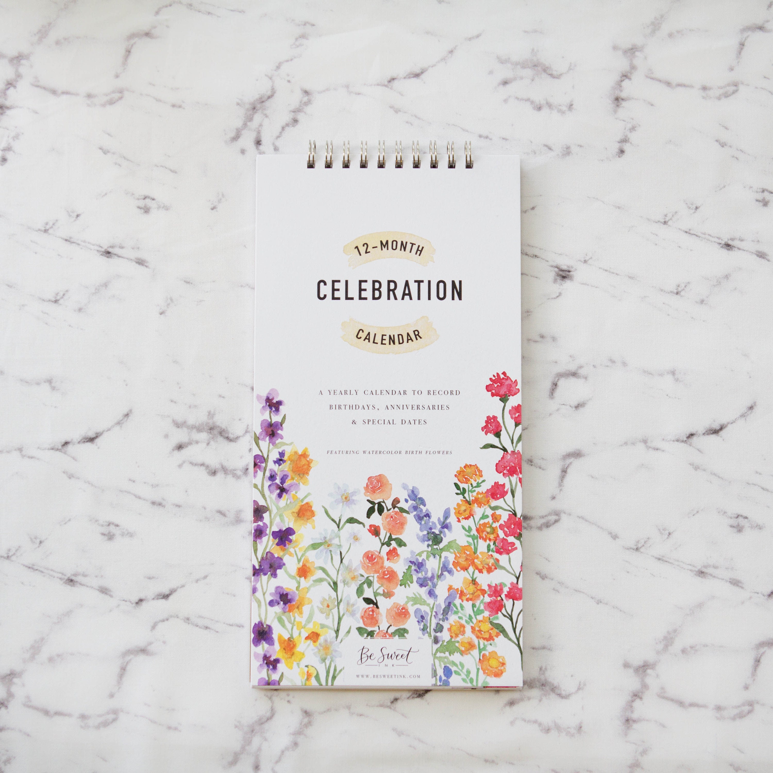 12 Month Perpetual (celebration) Calendar - Etsy