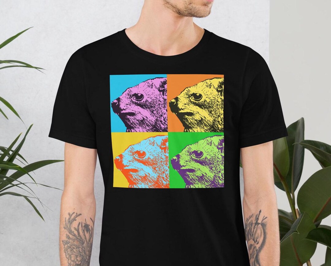Warhol Rock Hyrax Meme T Shirt Meme Hyrax Core T-shirt Funny Andy ...