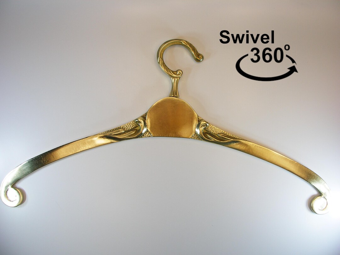Swivel Solid Vintage Brass Bridal Hanger-brass Wedding Dress Hanger ...
