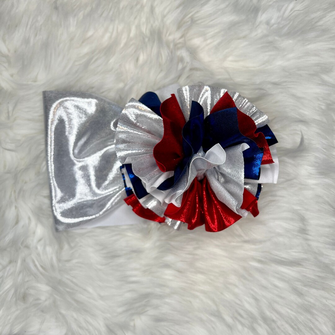Firework Shredded or Stacked Bow Headwraps Bow on Nylon - Etsy