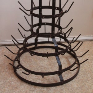 French Vintage Bottle Rack Bottle Dryer Mug Rack Cup Rack Rustic ...
