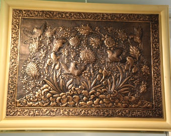 Copper wall art | Etsy