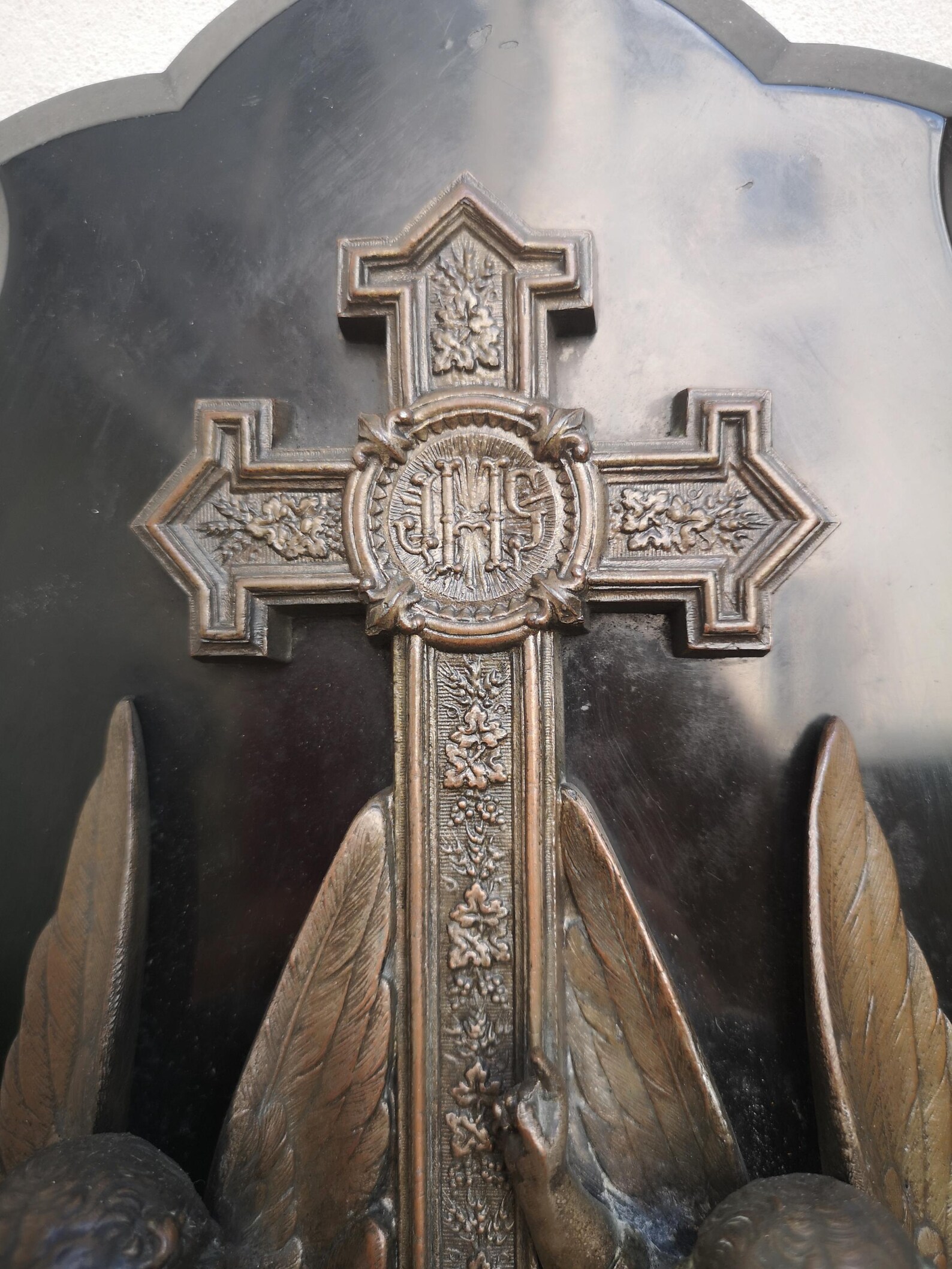 Holy Water Stoup Angels Wall Cross Holy Water Font Christian Religious ...