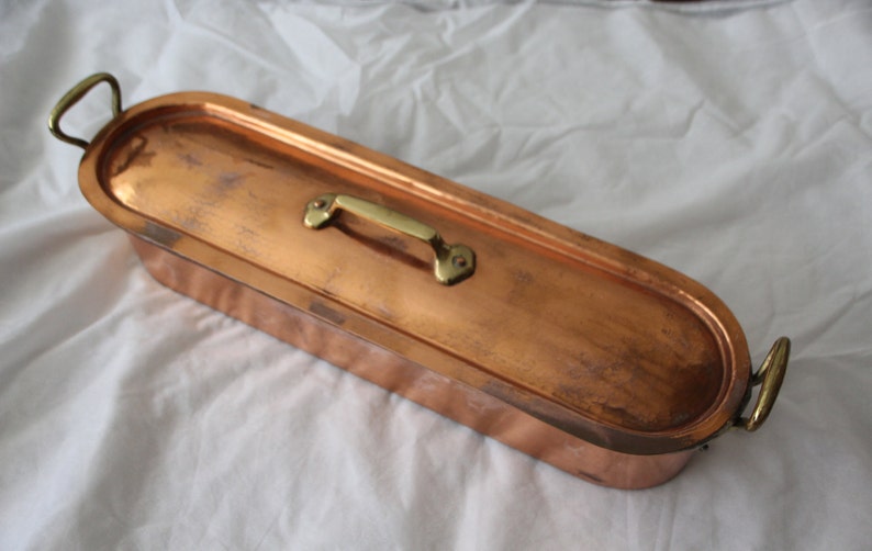 Copper Fish Kettle French Copper Poacher Professional Quality Planter ...