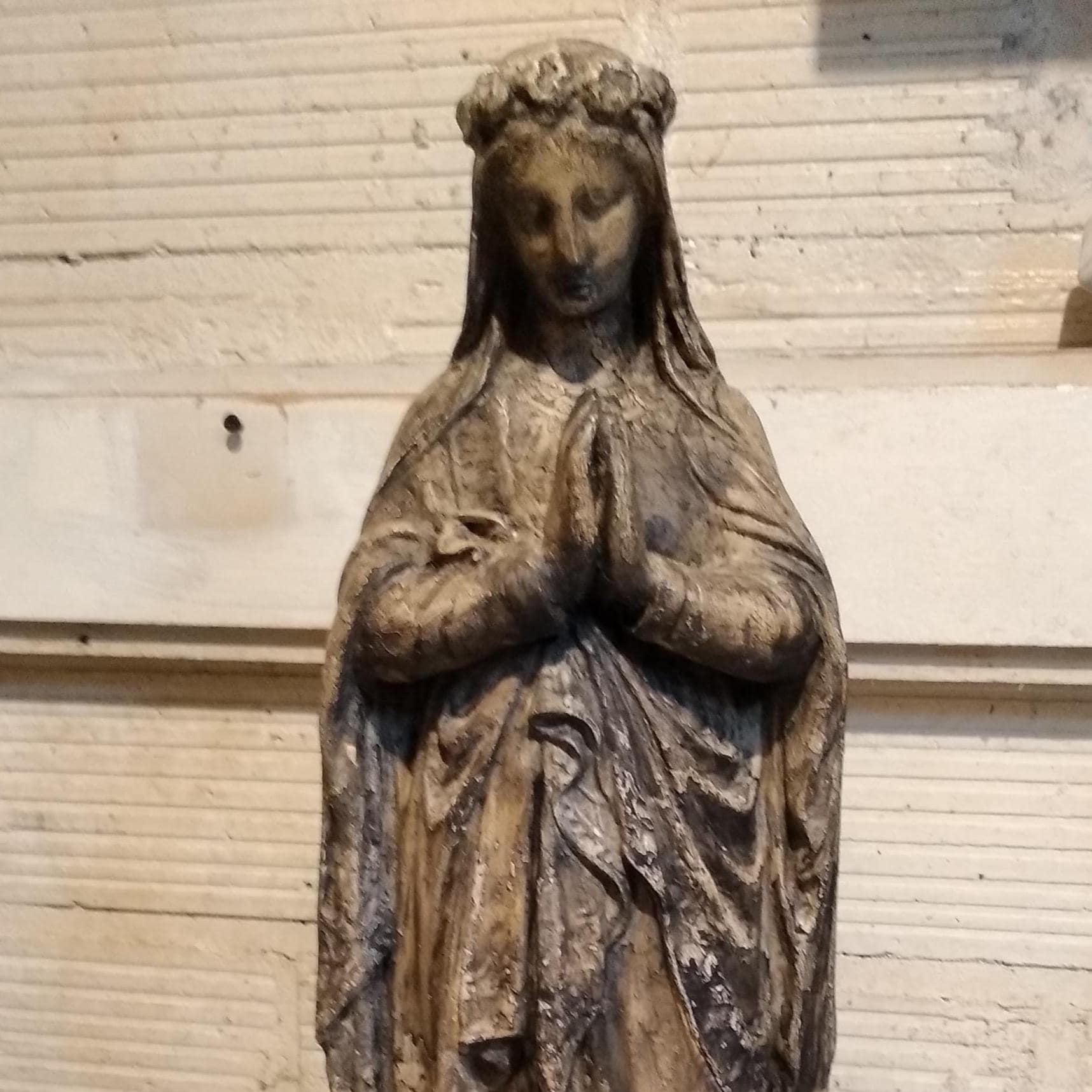 Antique French Virgin Mary Statue Religious Decor Sculpture Art - Etsy