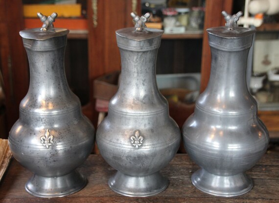 Pewter Pitcher Water Pitcher Wine Pitcher Milk Jug French | Etsy