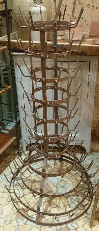 French vintage bottle rack Bottle dryer Mug rack Cup rack | Etsy