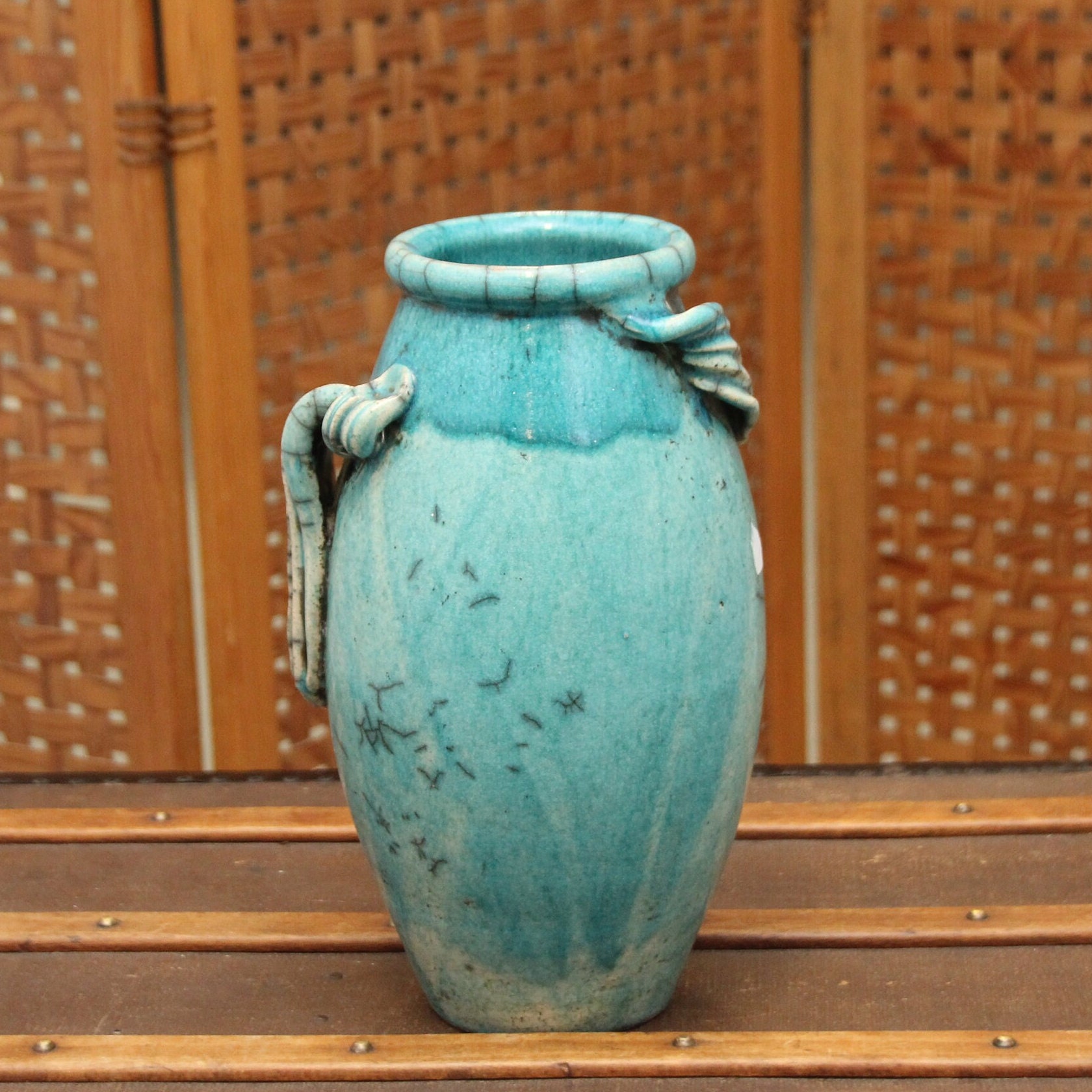 Blue Ceramic Vase Turquoise Amphora Blue Home Decor Decorative | Etsy