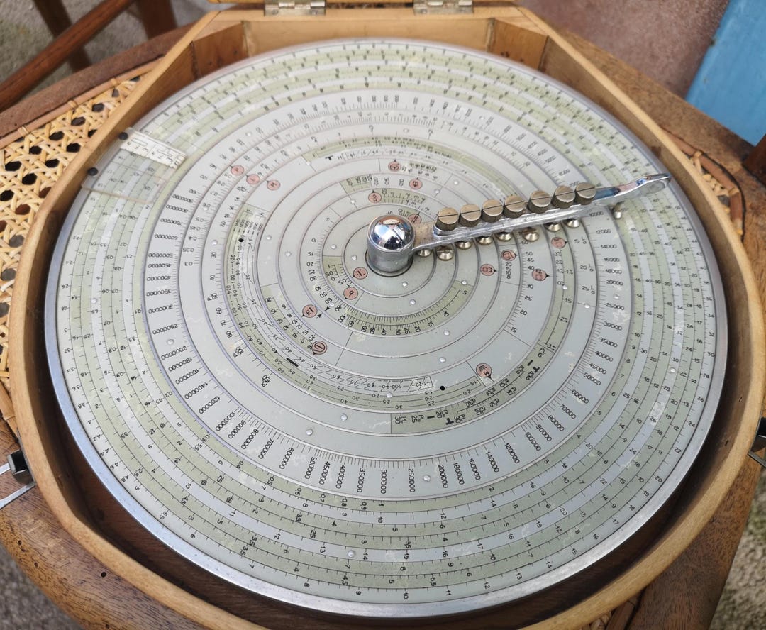 Antique Mechanical Calculator Office Desk Decor Calculating Device Old ...