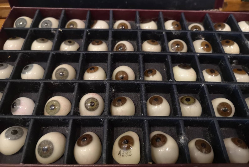 Medical Antique Glass Eyes Real Glass Eyes Prosthetic Human Eyes Glass ...