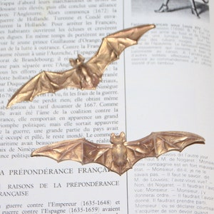 Metal Bat Halloween Decor Gold Bat Decor Bat Silhouette Bat Figurine ...