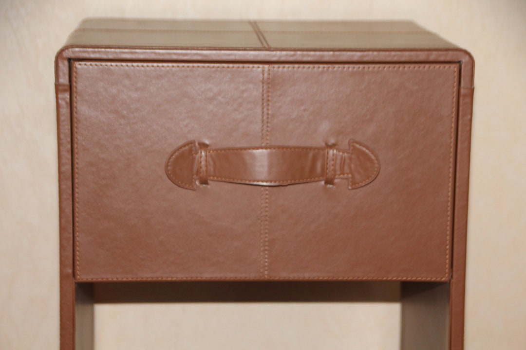 Brown Bedside Table With Drawer Side Table Nightstand Sofa End Table ...