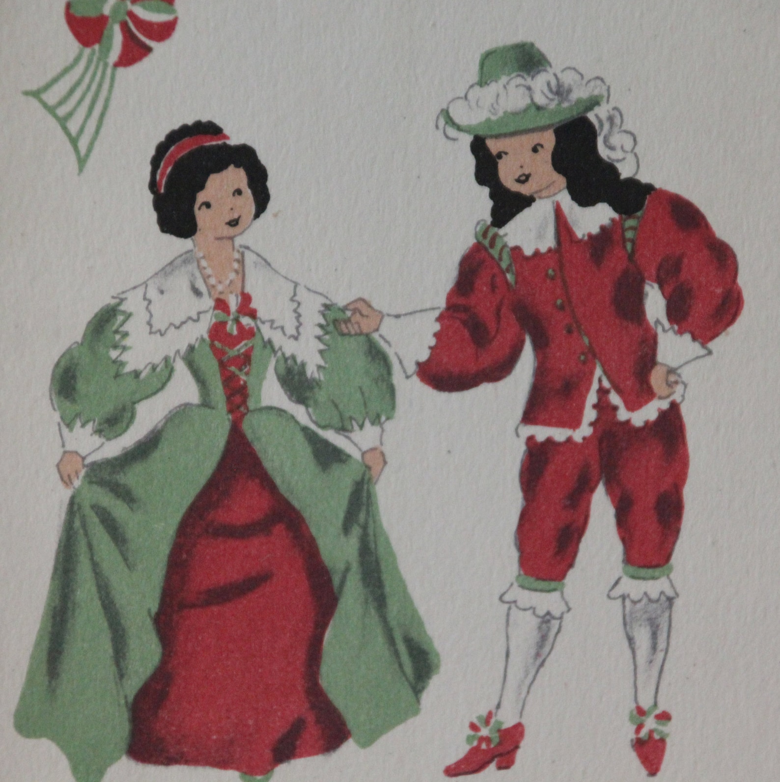 French Vintage Postcard Waltz Dance Minuet Gavotte Pavanne Ball Signed ...
