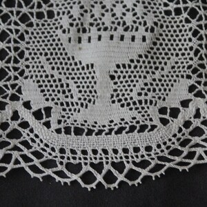 Vintage Church Lace Cross Motif Chalice Decor Church Lace Trim French ...