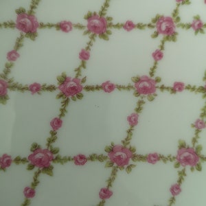 Lace Porcelain Centerpiece Bowl Pink Vase Fruit Dish Roses Flowers ...