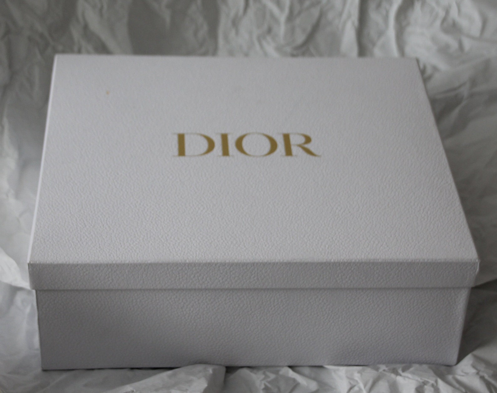 DIOR White Gift Box Fashion Accessories Storage Clothes Bag Gold ...