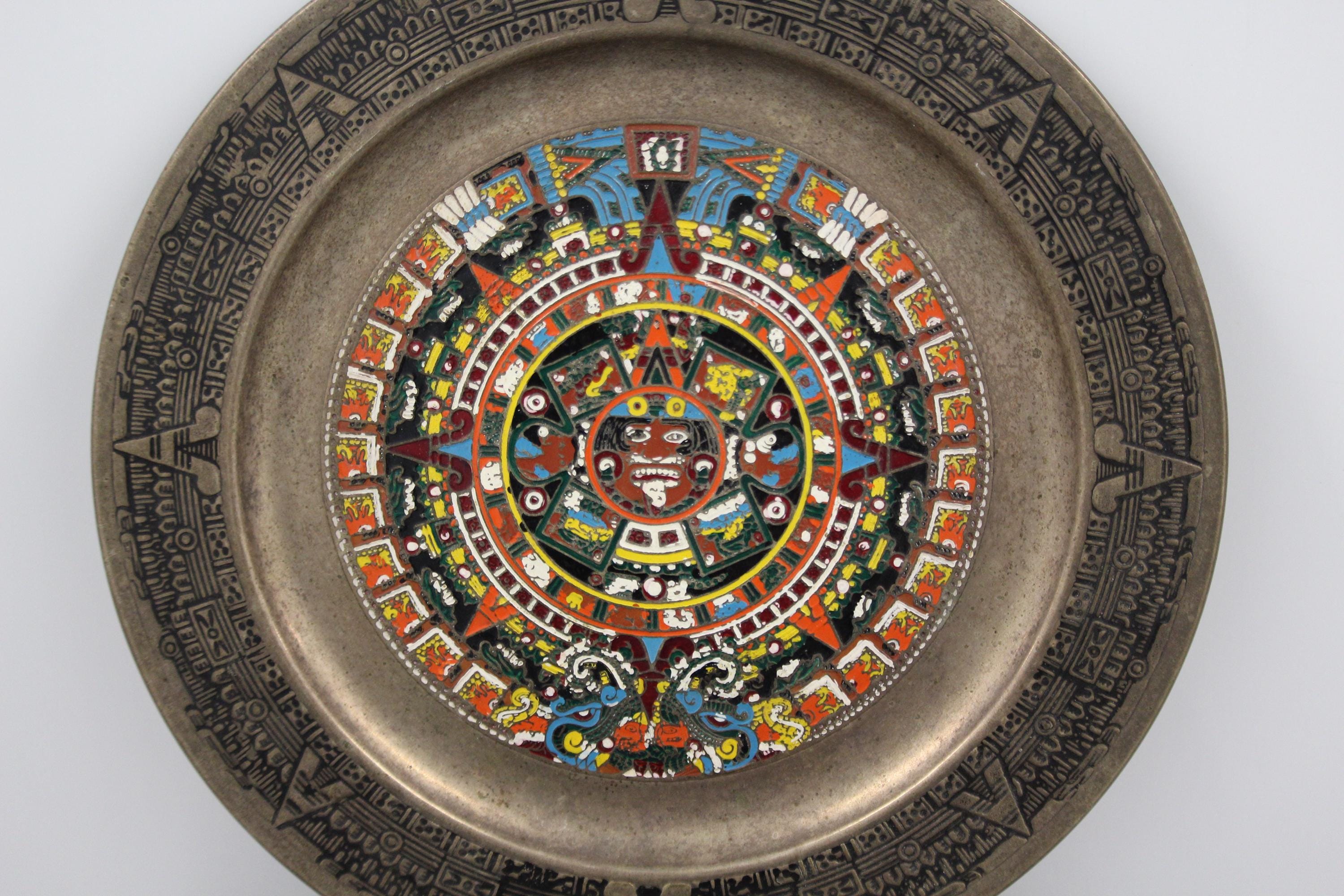 Aztec Calendar Wall Decor Mexica Calendar Aztec Sun Stone Mexico Maya ...