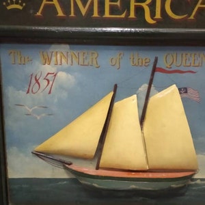 Sail Ship Wall Hanging Sailboat Decor Wood Sign Signboard Ship Sign ...