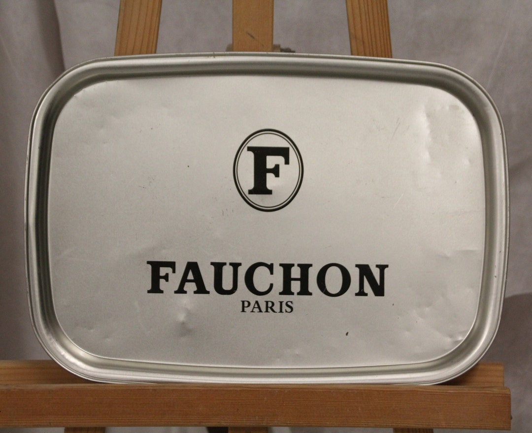 French Vintage Serving Tray Fauchon Paris Restaurant Parisian Metal ...