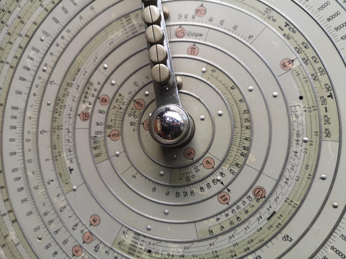 Antique Mechanical Calculator Office Desk Decor Calculating Device Old ...