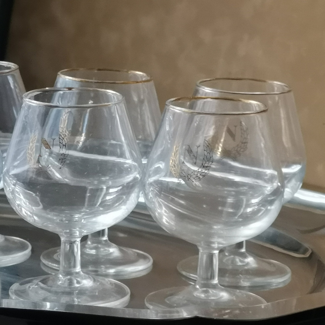 Liquor Glasses Set of 6 Glassware Barware Luminarc Cognac Glasses Bar ...