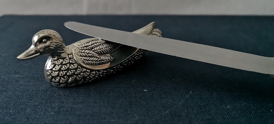 Silver Plate Duck Knife Rests Romantic Decor Knife Holders Duck Decor ...