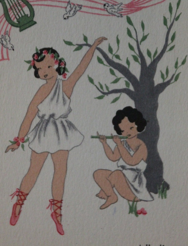 French Vintage Postcard Waltz Dance Minuet Gavotte Pavanne Ball Signed ...