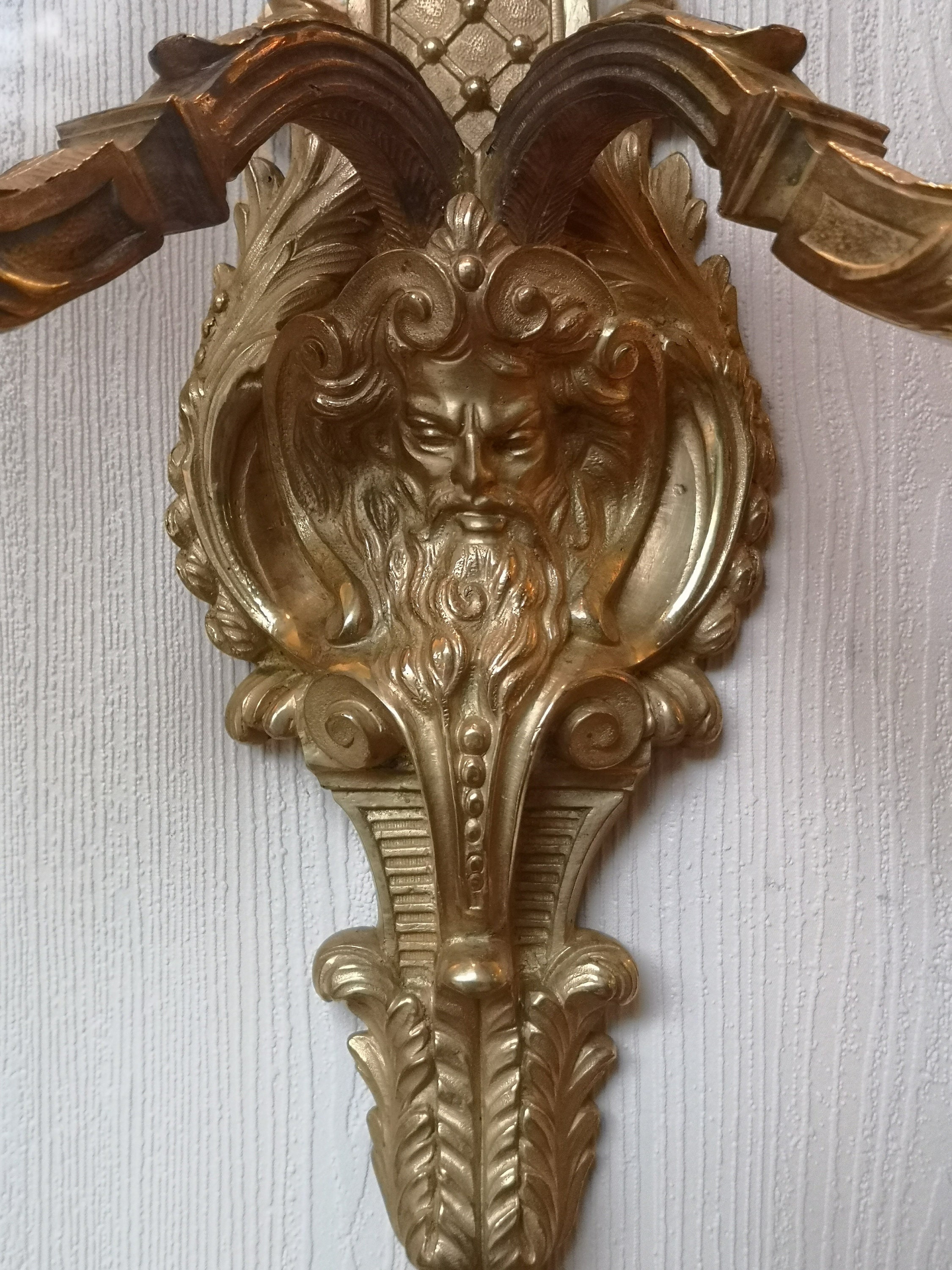 Bronze Wall Decor Demon Decor Devil Decor Gothic Wall Lights Satyr ...