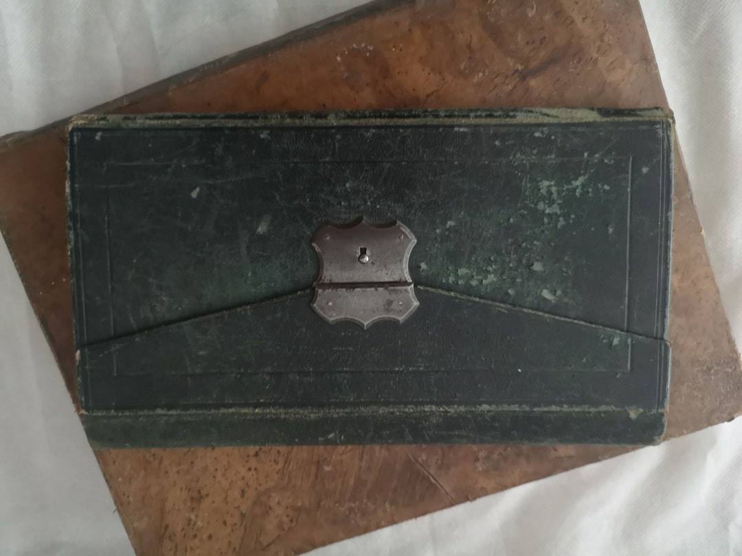 Antique French Black Wallet Vintage French Black Purse Bag 18th Century ...