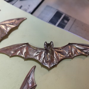 Metal Bat Halloween Decor Gold Bat Decor Bat Silhouette Bat Figurine ...