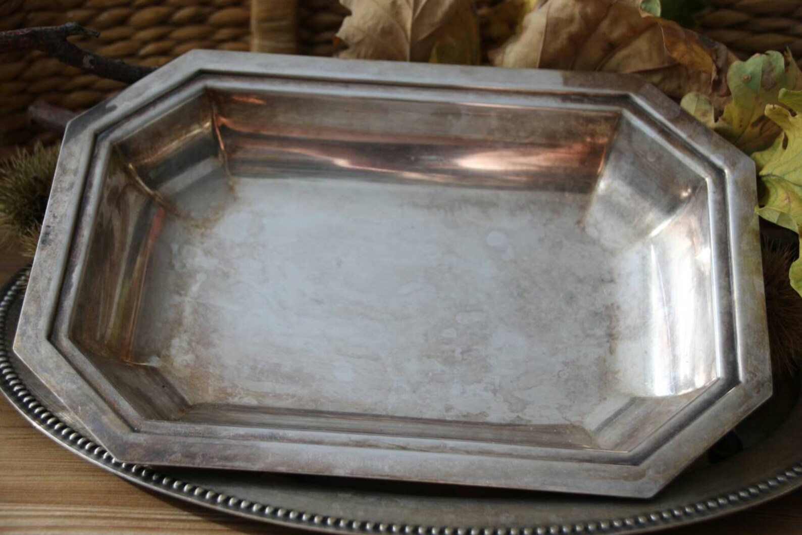 French Vintage Silver Plated Dish Silver Plate Serving Dish - Etsy