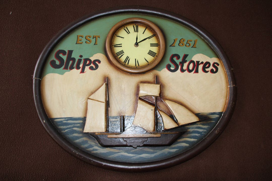 Vintage Wooden Sign Ship Sail Sails Sailboat Boat Yacht Ship Decor Boat ...